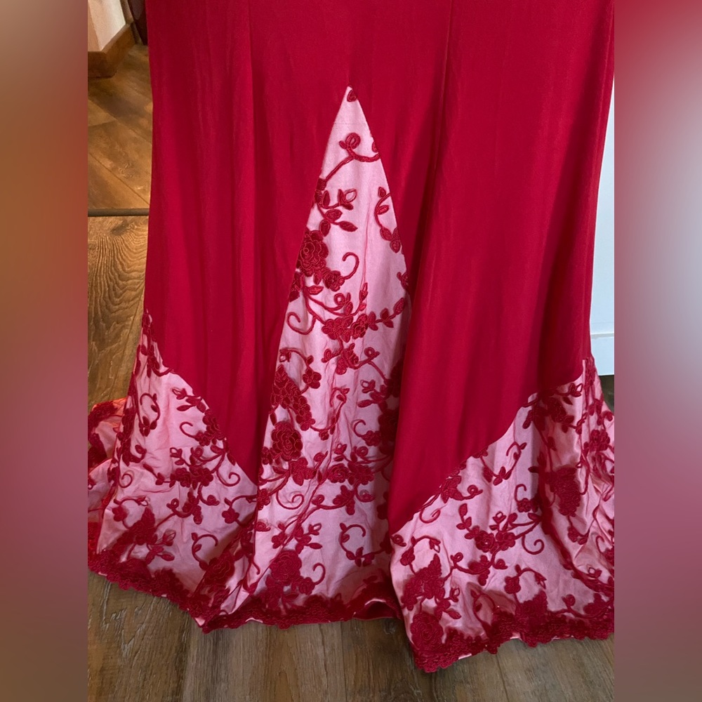 Cinderella Divine Red Lace Evening Gown/Prom Dress - Gem